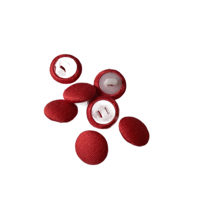 16L Fabric Covered Shank Buttons , Resin Satin Covered Bridal Buttons