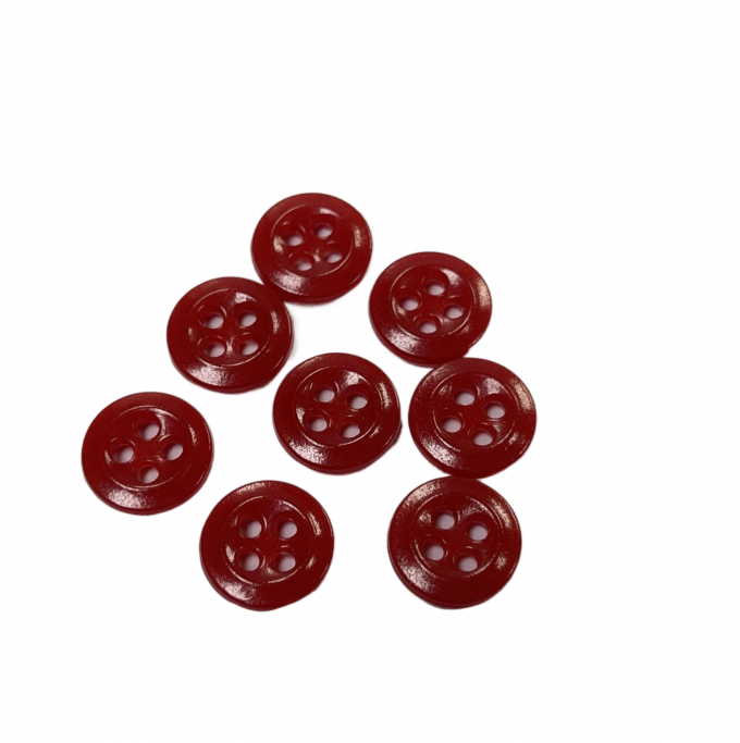 Fireman Uniforms Clothing Melamine Buttons 18L Red Color