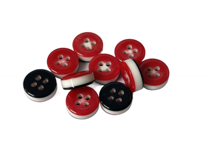 Resin 3 Layers Plastic Shirt Buttons In 16L Use On Men'S Shirt Garment