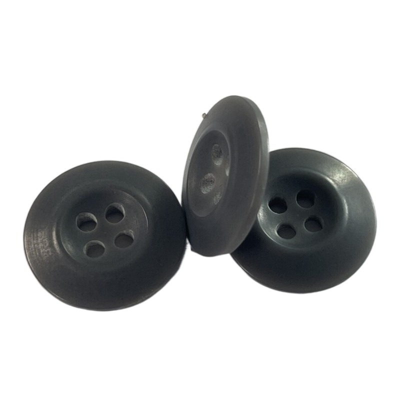 Grey Color Melamine Buttons In 30L Round Shape Matt Finished Using On ...