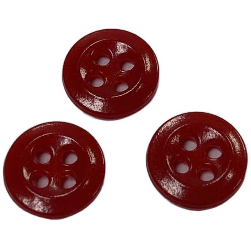 Fireman Uniforms Clothing Melamine Buttons 18L Red Color