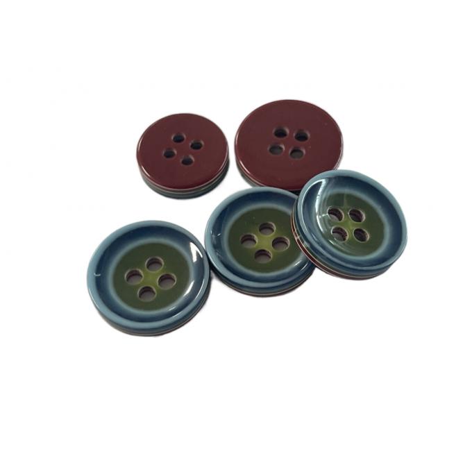 Fancy Eight Layers Colorful 4 Hole Plastic Buttons In 28L For Garment ...